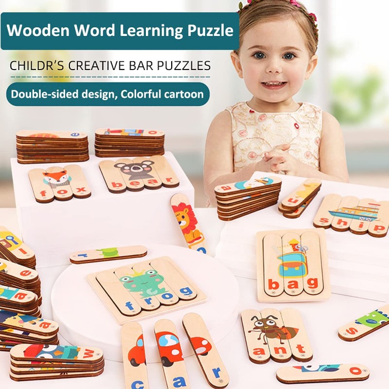 wooden word puzzle
